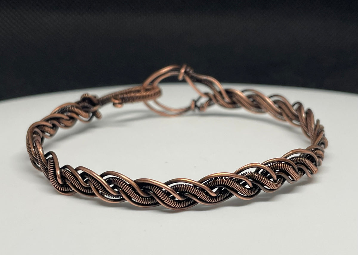 Braided Copper Bracelet – Monkeylion Designs